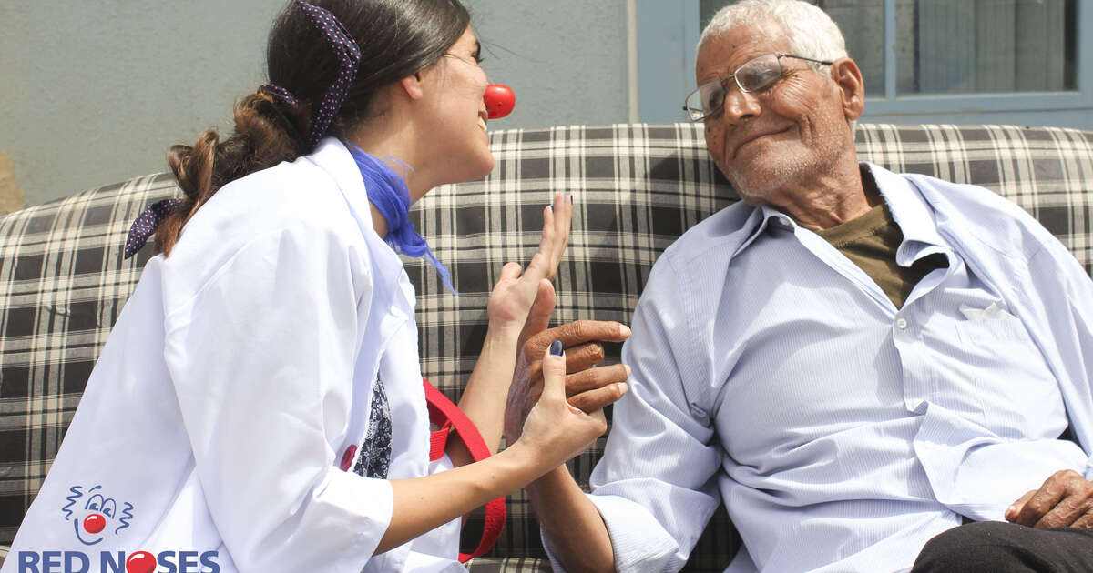 The right to laugh - RED NOSES visit senior citizens in Palestine | RED ...