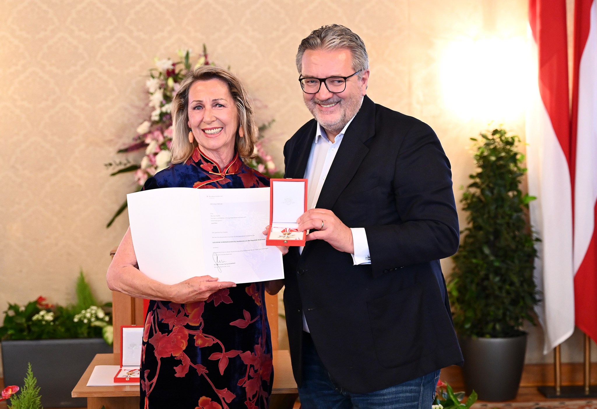 Monica Culen and Giora Seeliger Honoured with Austria’s Golden Medal of ...